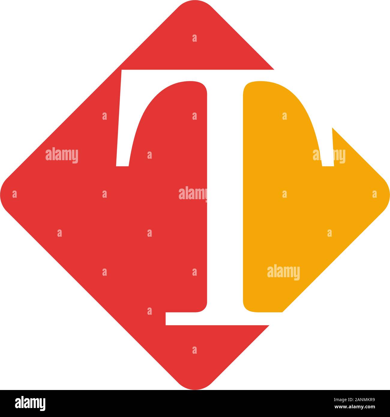 Vector color sign initial letter T Stock Vector Image & Art - Alamy