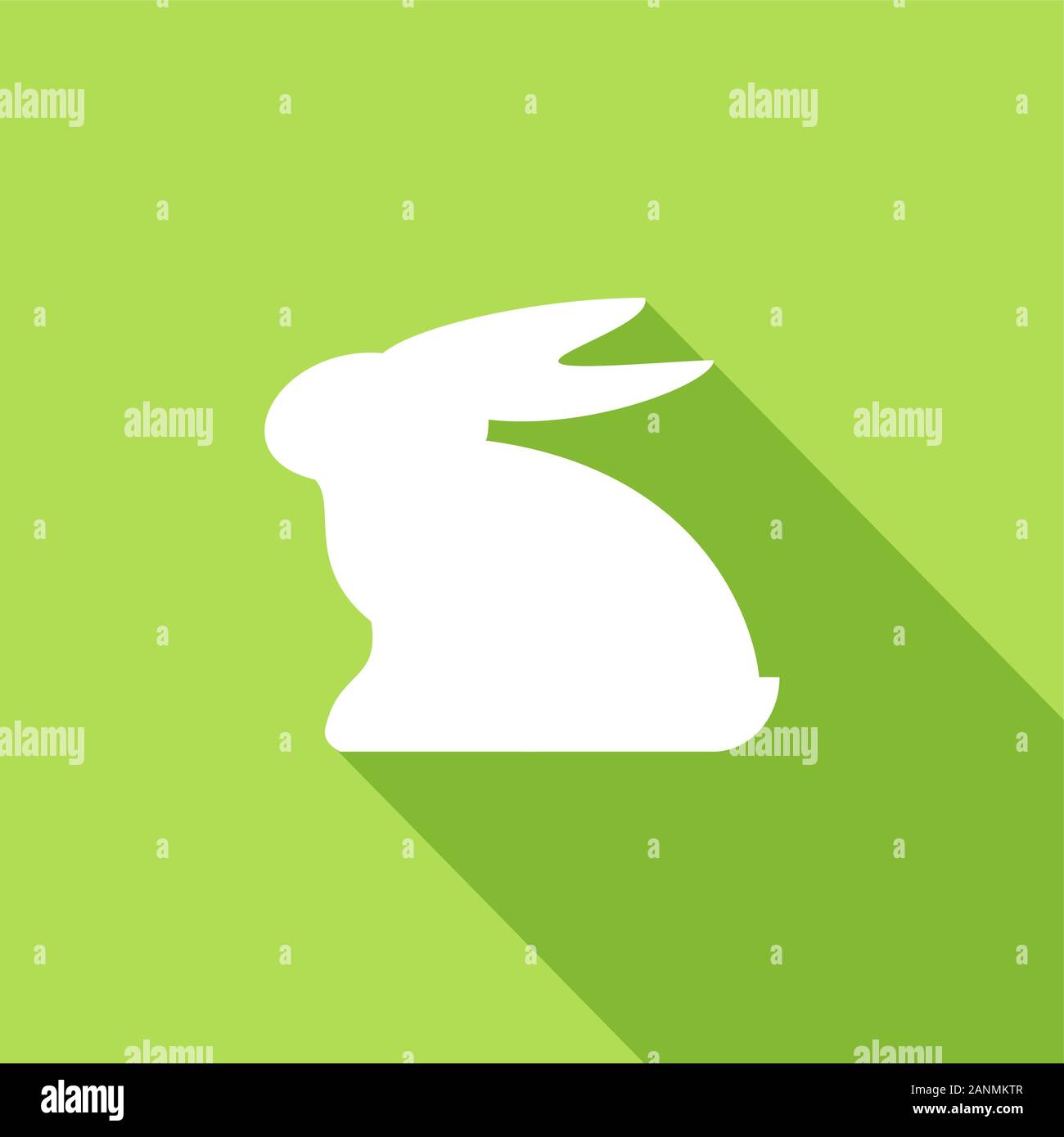 Vector sign rabbit, flat graphic Stock Vector Image & Art - Alamy