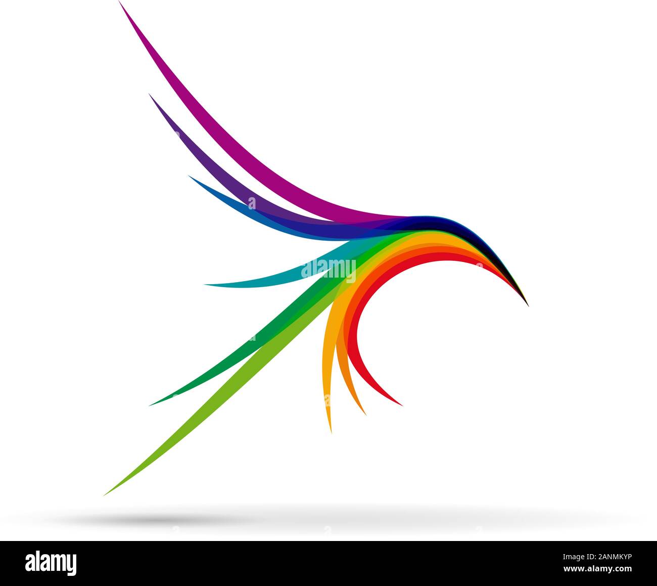 Vector sign abstract bird in flight Stock Vector Image & Art - Alamy