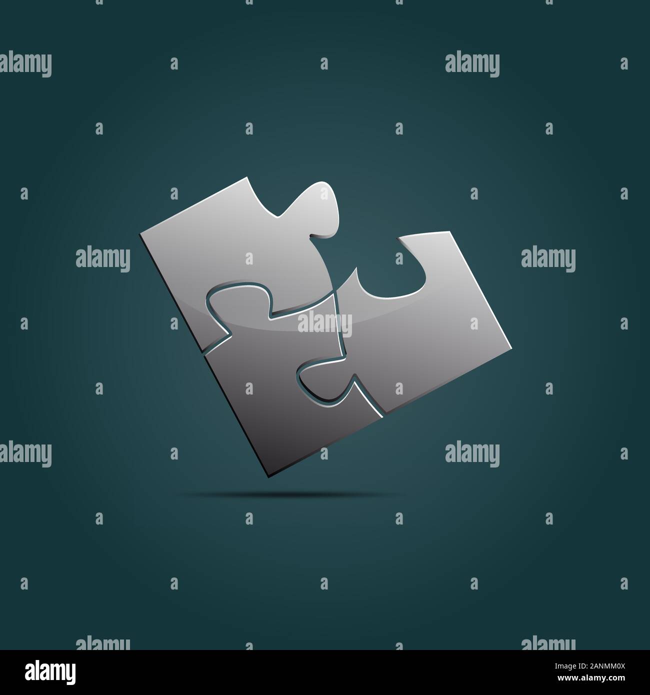 Vector sign silver puzzle Stock Vector Image & Art - Alamy