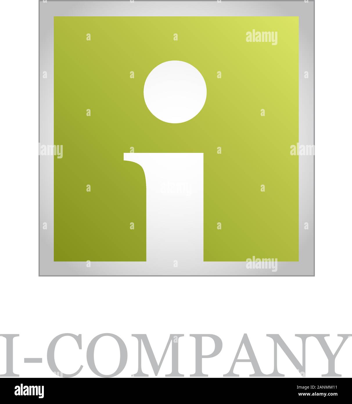 Vector button initial letter I on black background Stock Vector Image ...