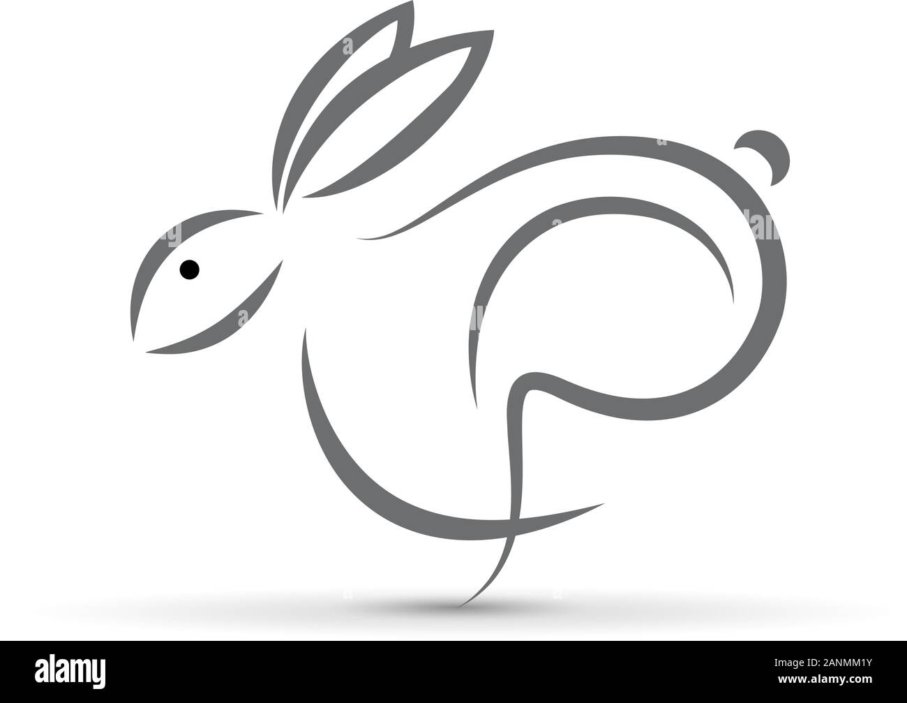 Vector sign abstract hare Stock Vector Image & Art - Alamy