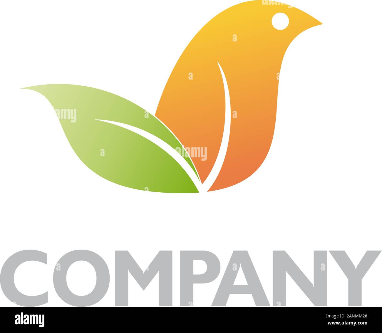 vector abstract sign bird on branch Stock Vector Image & Art - Alamy