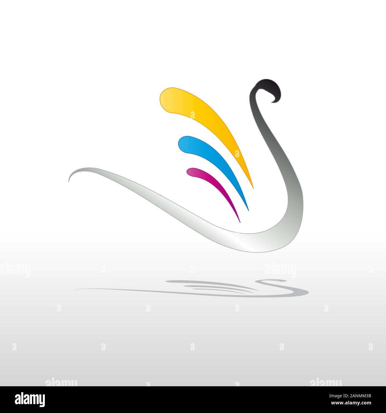 Swan lake vector vectors hi-res stock photography and images - Alamy