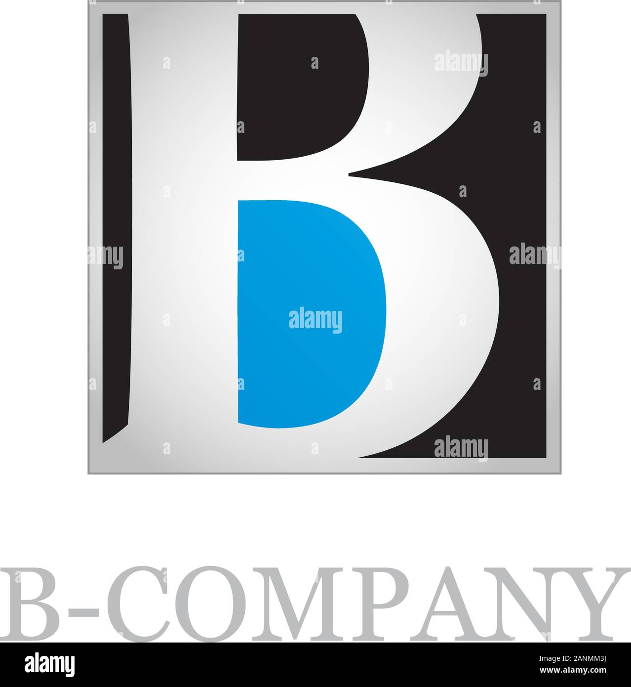 Vector button initial letter B on black background Stock Vector Image ...