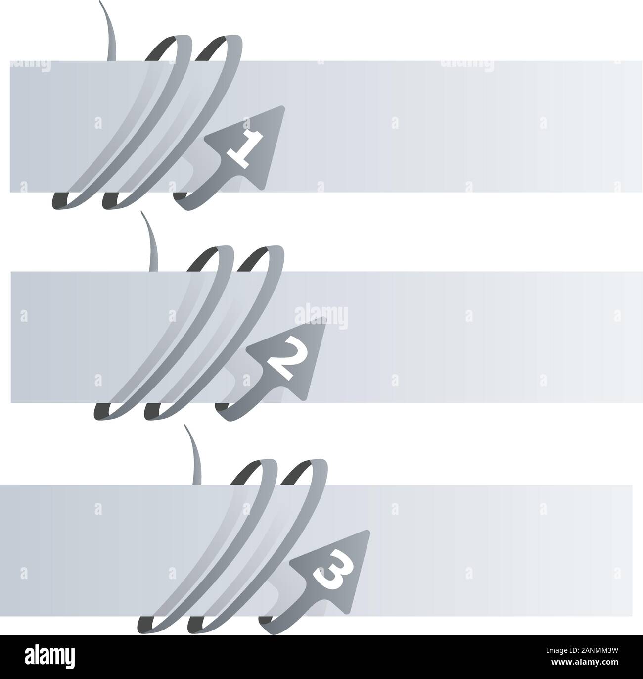 Vector faq labels, three options with arrows Stock Vector Image & Art ...