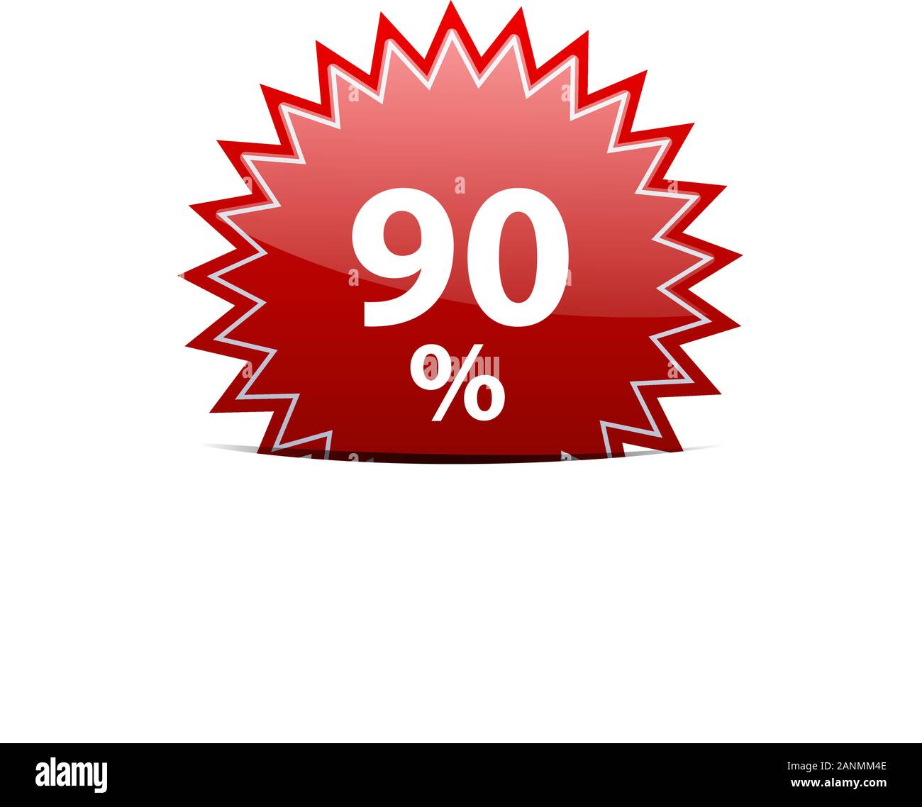 Vector sign discount 90 Stock Vector Image & Art - Alamy