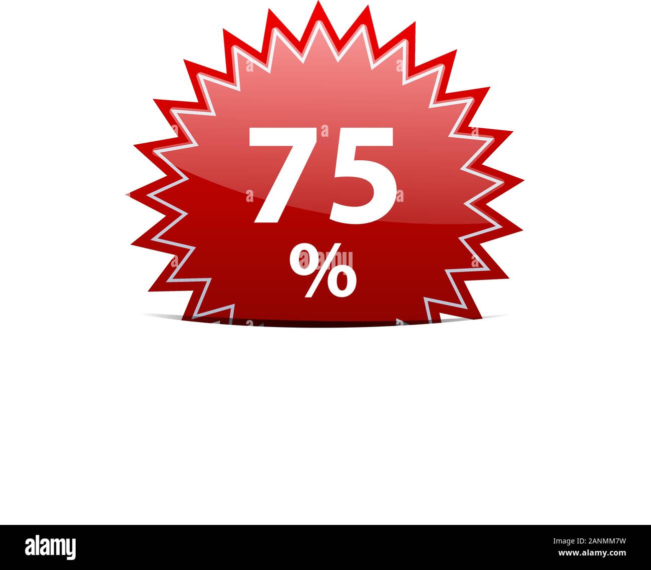 75 percent discount red Stock Vector Images - Alamy