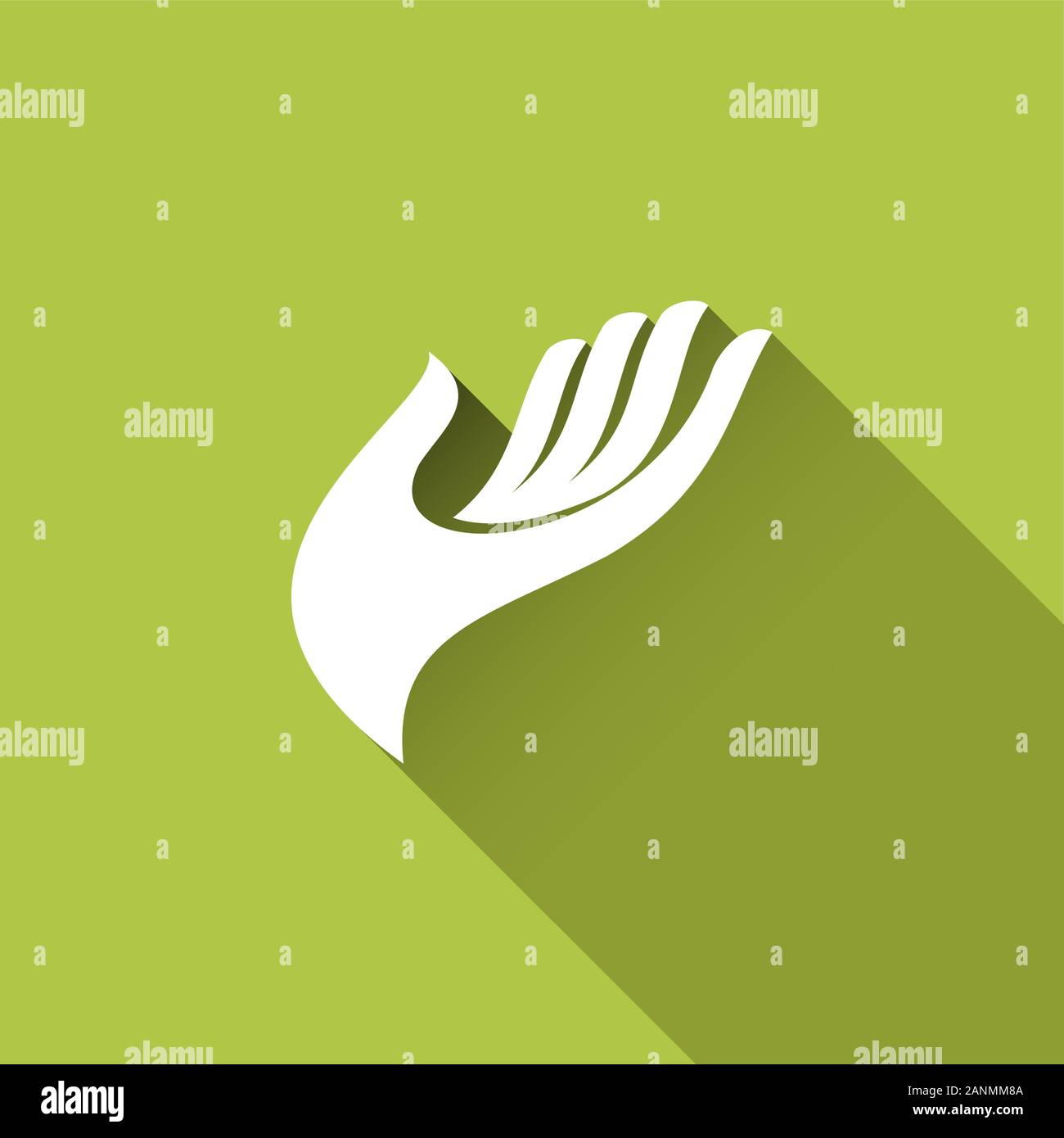Vector sign hand, flat design Stock Vector Image & Art - Alamy