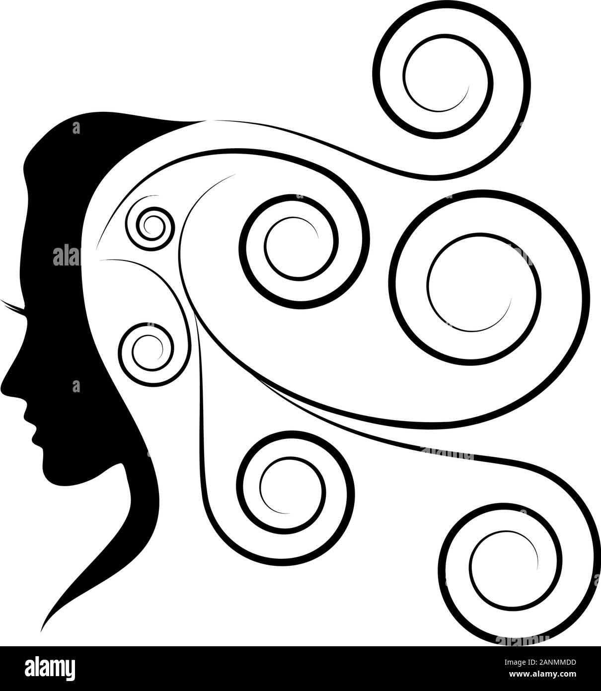 Stylized visage Stock Vector Images - Alamy