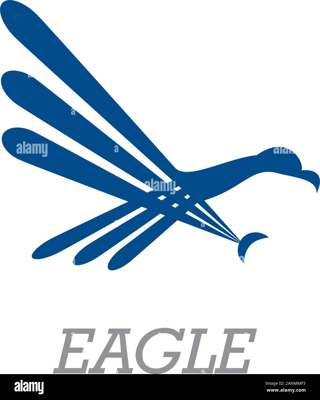 Vector sign abstract simple eagle Stock Vector Image & Art - Alamy