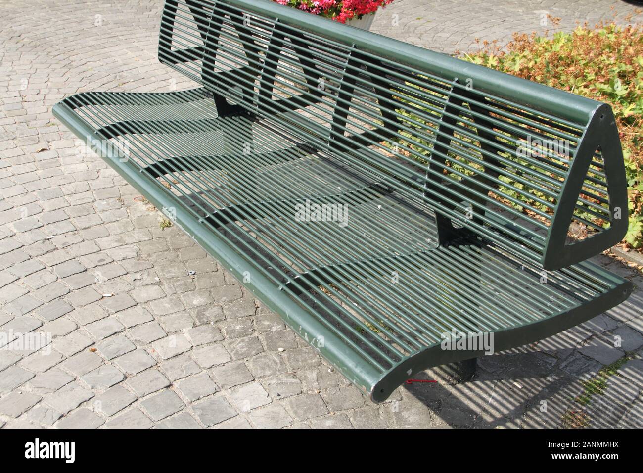 a nice garden bench Stock Photo - Alamy