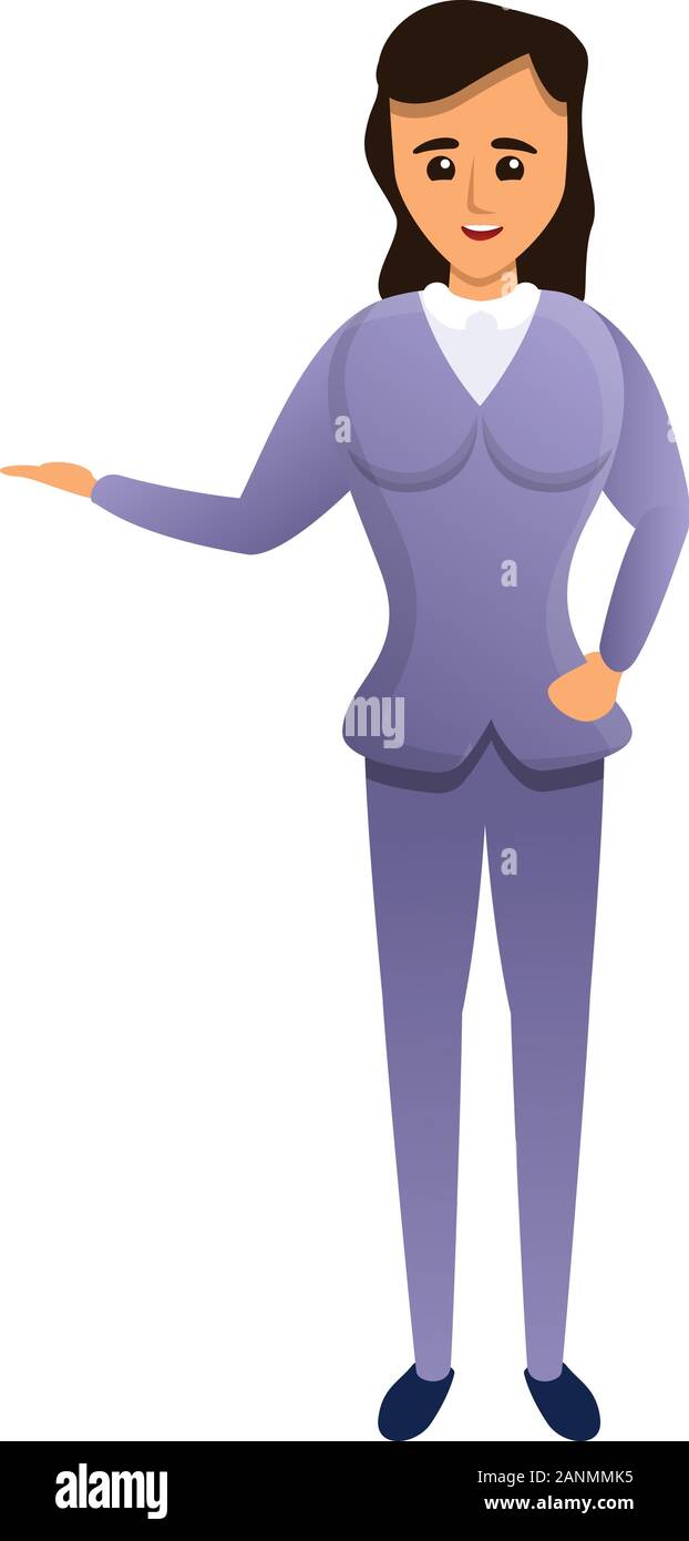Woman insurance agent icon. Cartoon of woman insurance agent vector ...