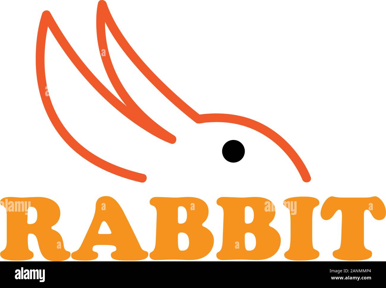 Vector sign abstract rabbit Stock Vector Image & Art - Alamy