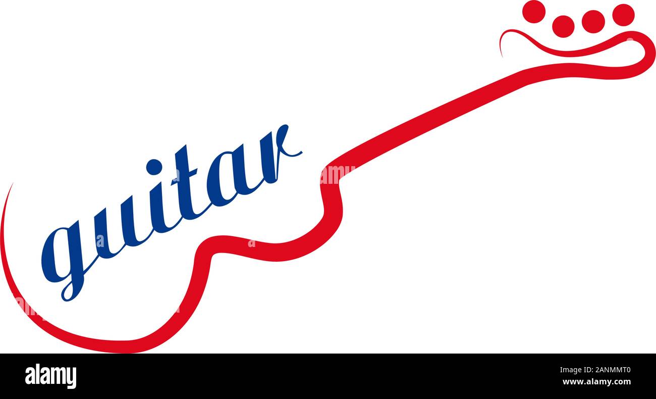Vector sign abstract guitar Stock Vector Image & Art - Alamy