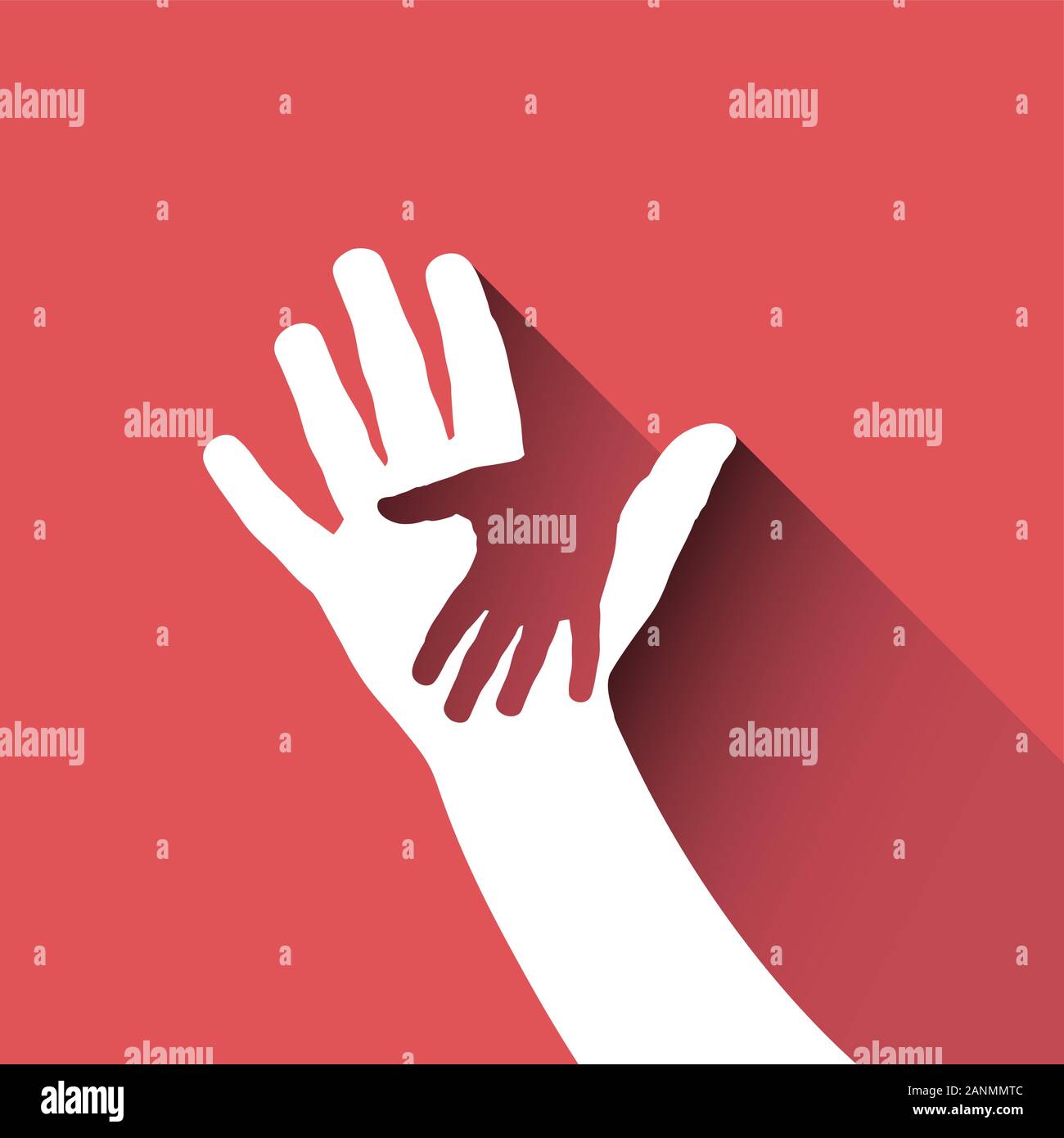 Vector sign children hand Stock Vector Image & Art - Alamy