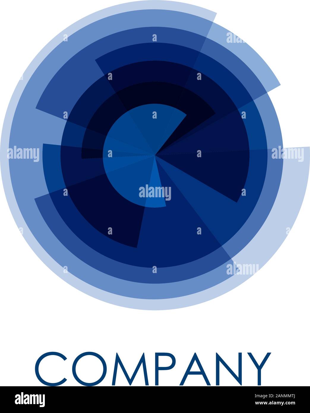 Vector circle cut into wedges Stock Vector Image & Art - Alamy