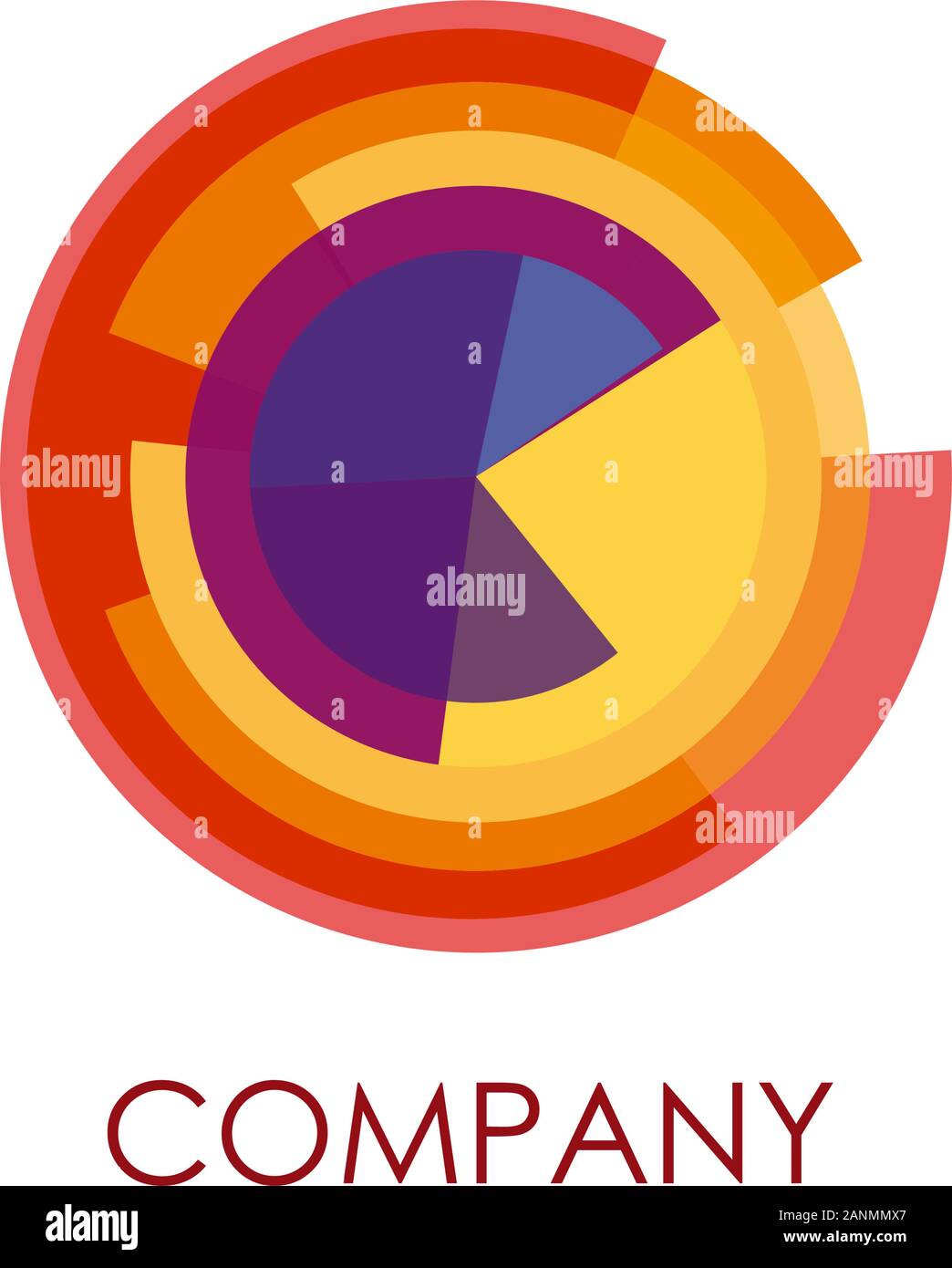 Vector circle cut into wedges Stock Vector Image & Art - Alamy