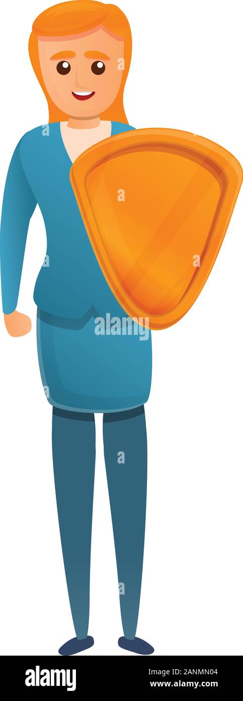 Serious insurance agent icon. Cartoon of serious insurance agent vector ...