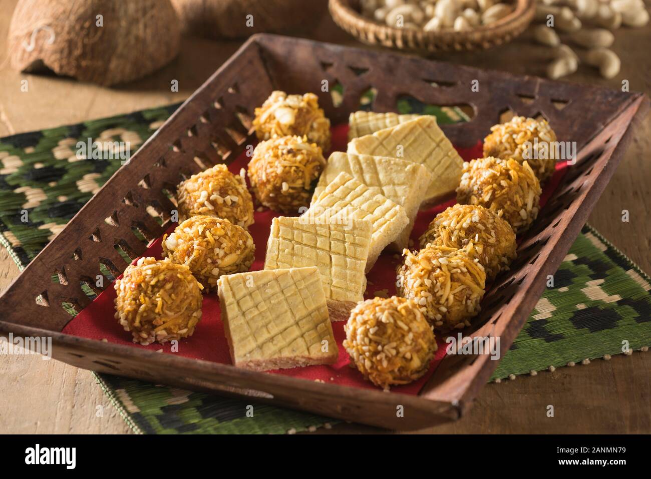 Indian sweets traditional hi-res stock photography and images - Alamy