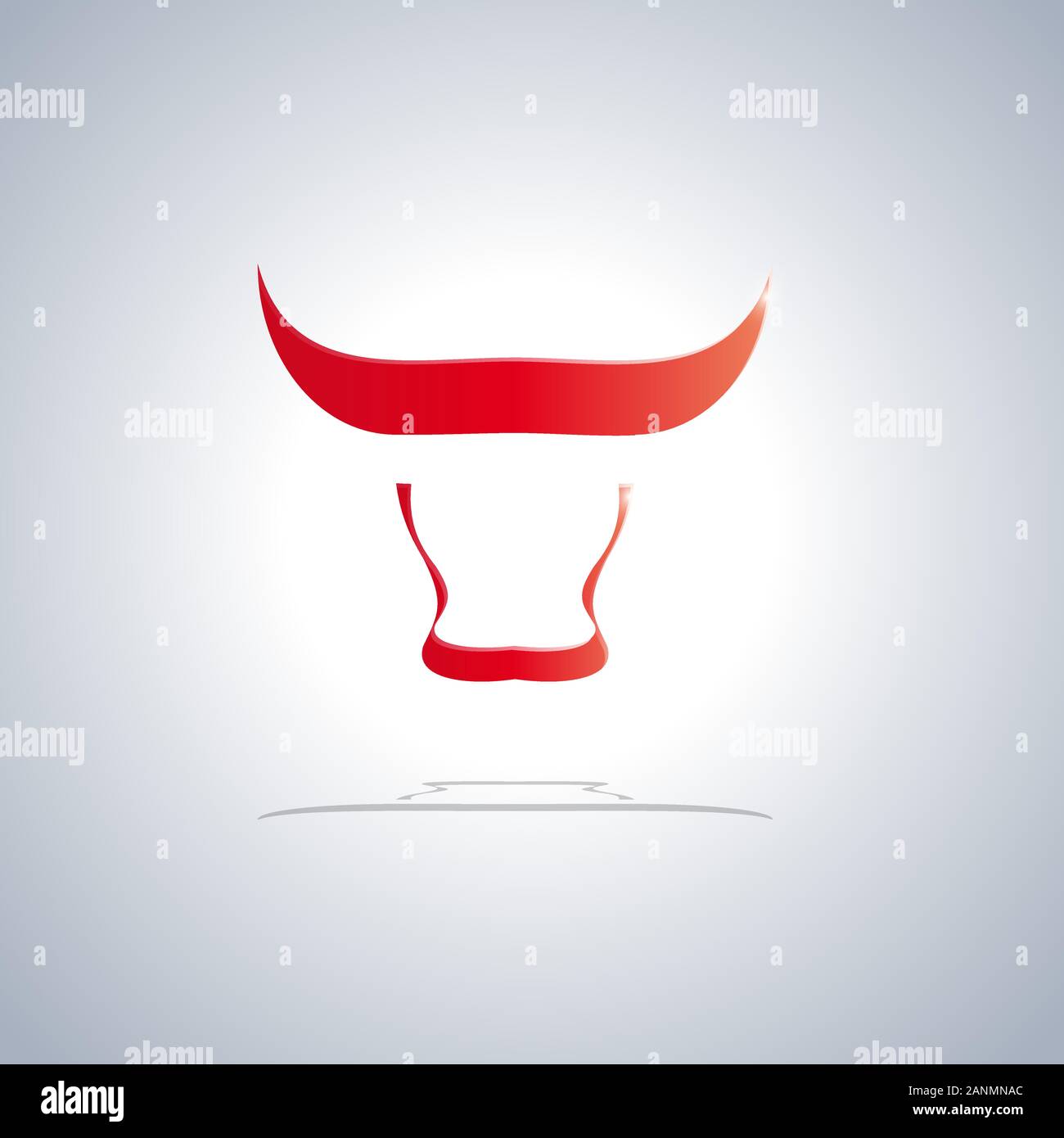 Vector sign Bull. Concept of strength and virility Stock Vector Image ...