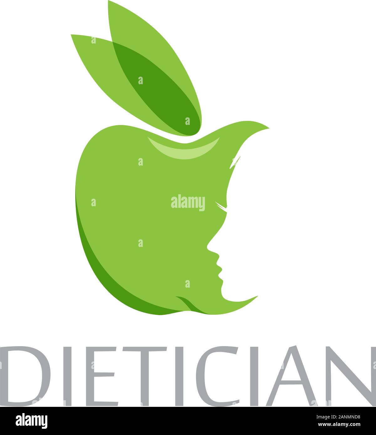 Diet weight loss apple Stock Vector Images - Alamy