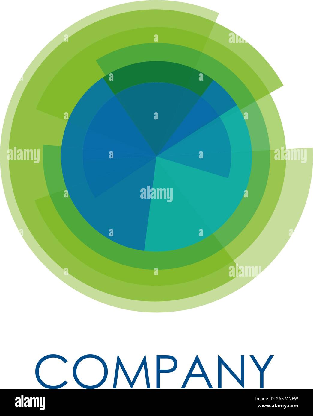 Vector circle cut into wedges Stock Vector Image & Art - Alamy