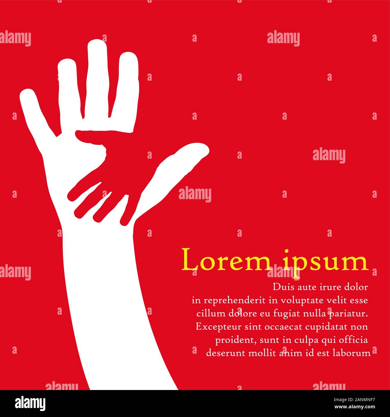 Vector cover two hands, help and solidarity Stock Vector Image & Art ...