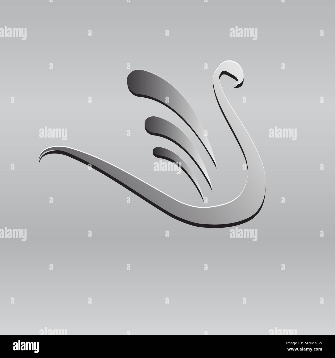 Vector sign abstract swan Stock Vector Image & Art - Alamy
