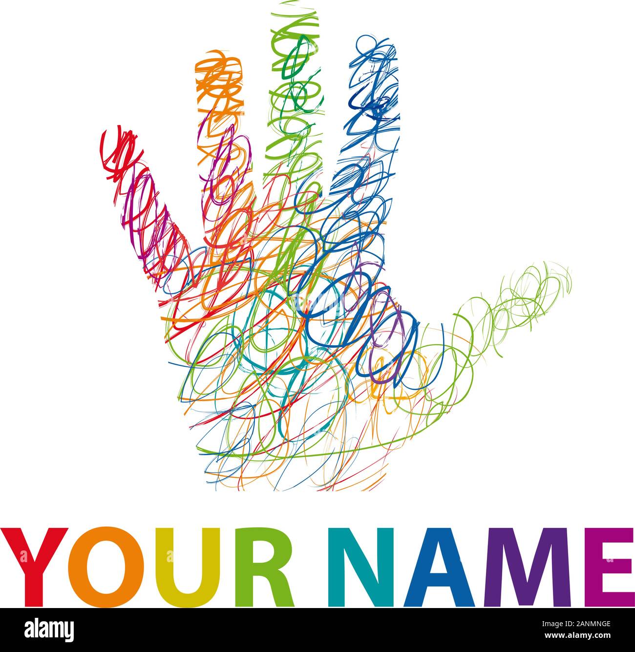 Vector sign Drawing Hand Stock Vector Image & Art - Alamy