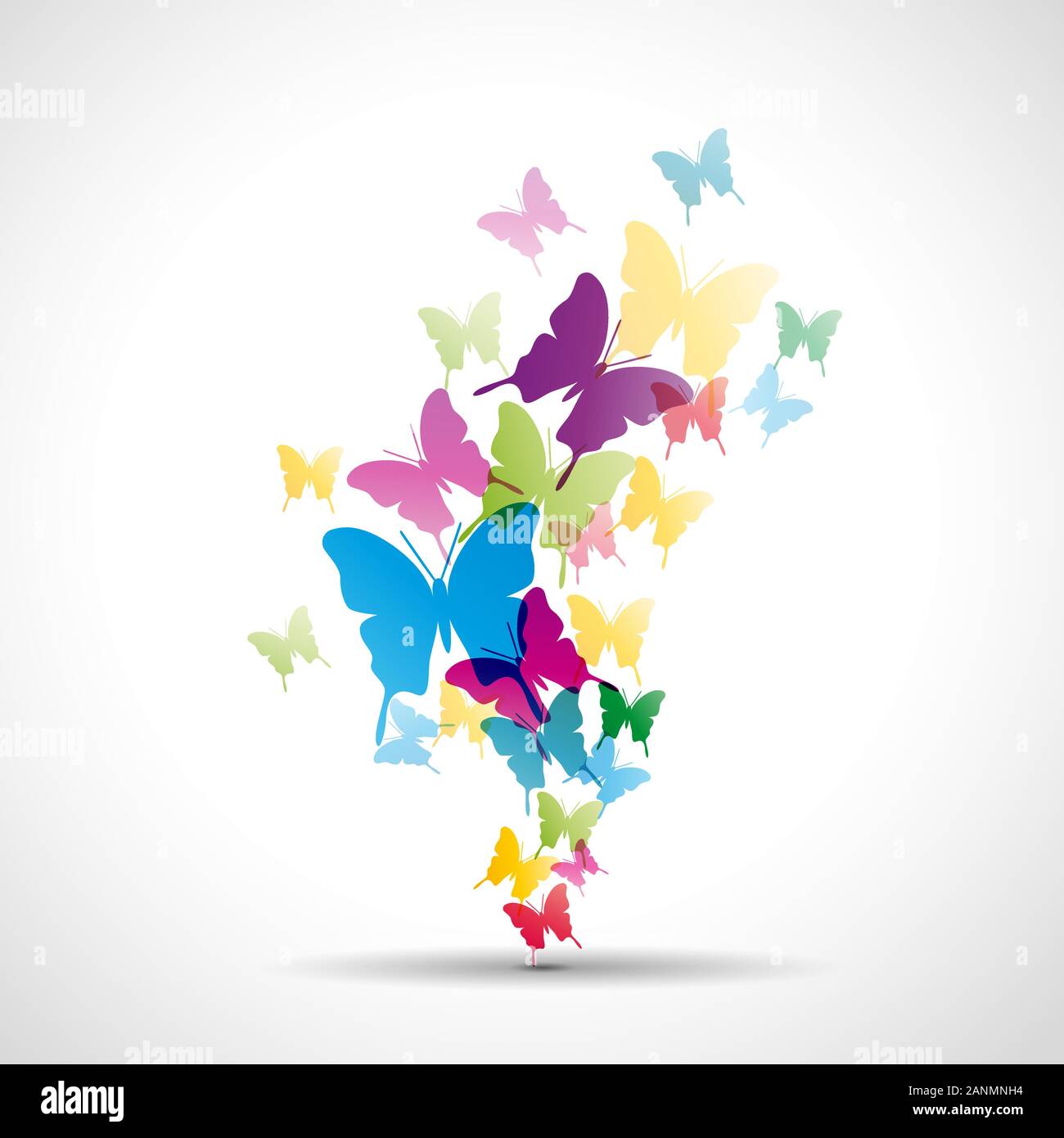 Abstract butterflies background Stock Vector Image & Art - Alamy