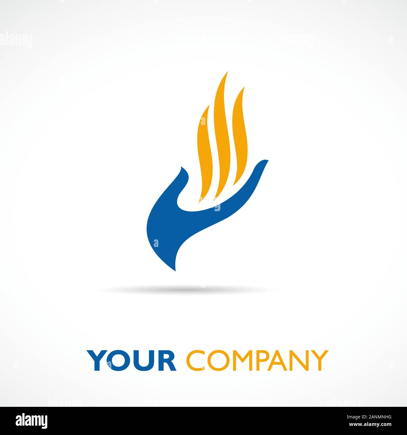 Vector sign hand flame hi-res stock photography and images - Alamy
