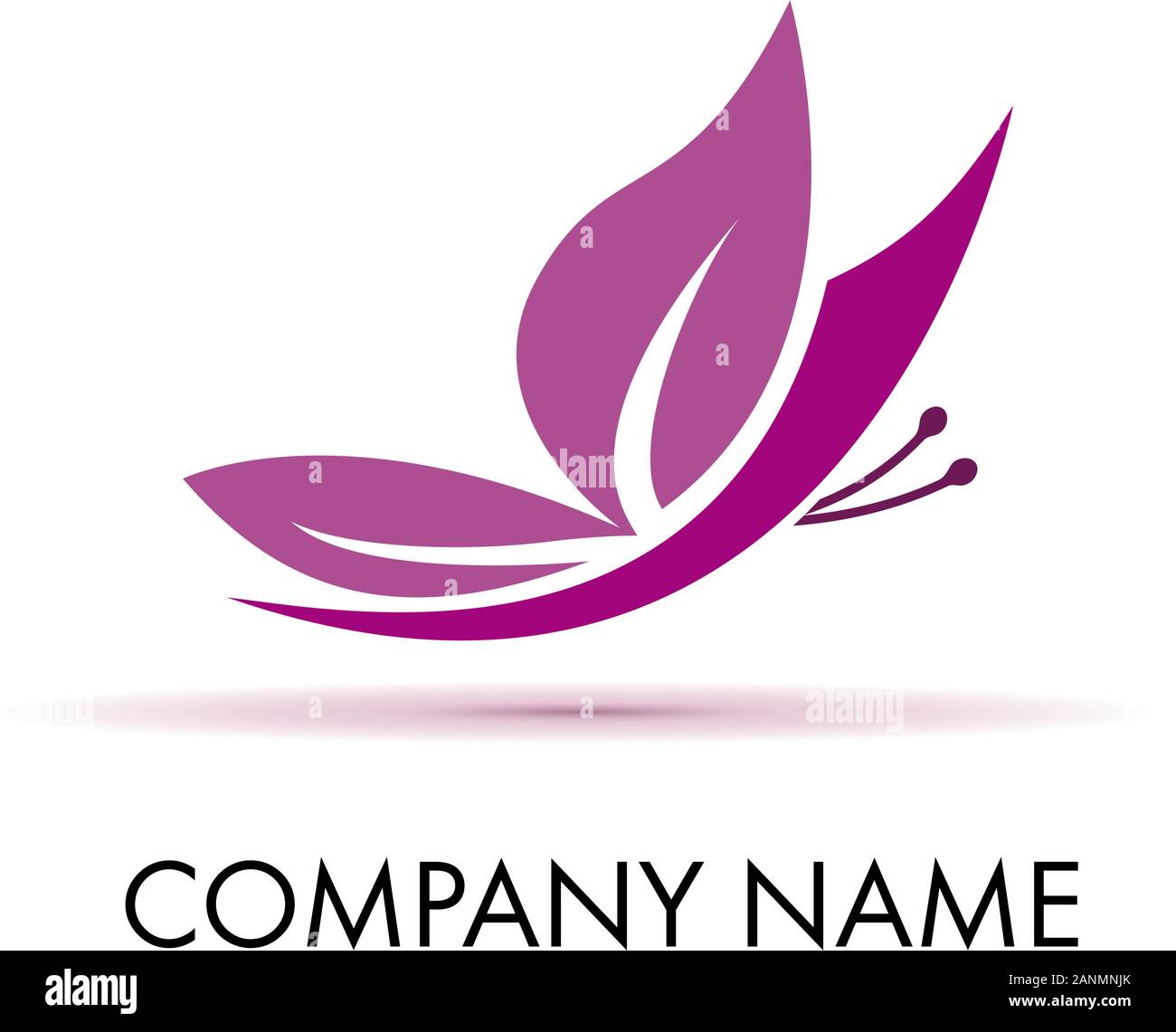 Vector sign Butterfly. Spa, yoga and relax concept Stock Vector Image ...