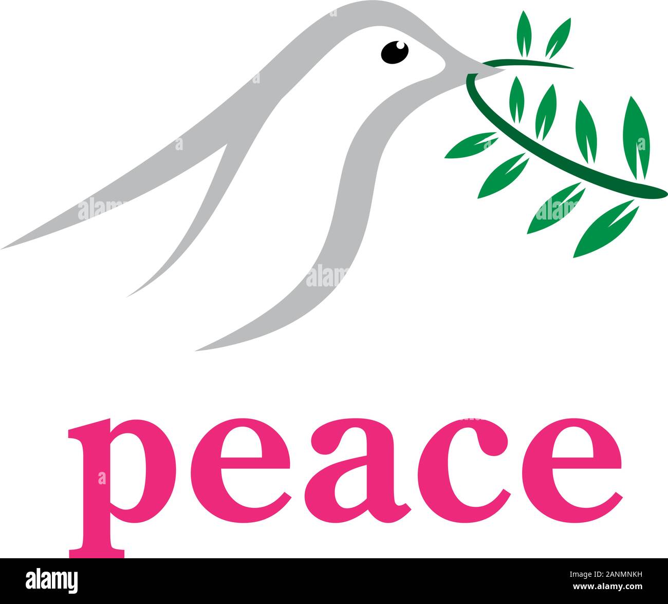 Vector sign dove, bird of peace Stock Vector Image & Art - Alamy