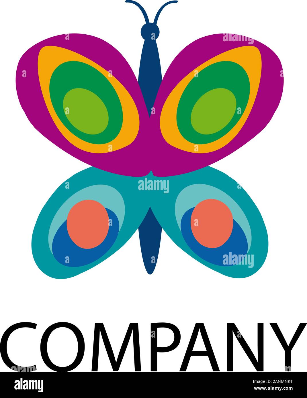 Vector sign abstract butterfly Stock Vector Image & Art - Alamy