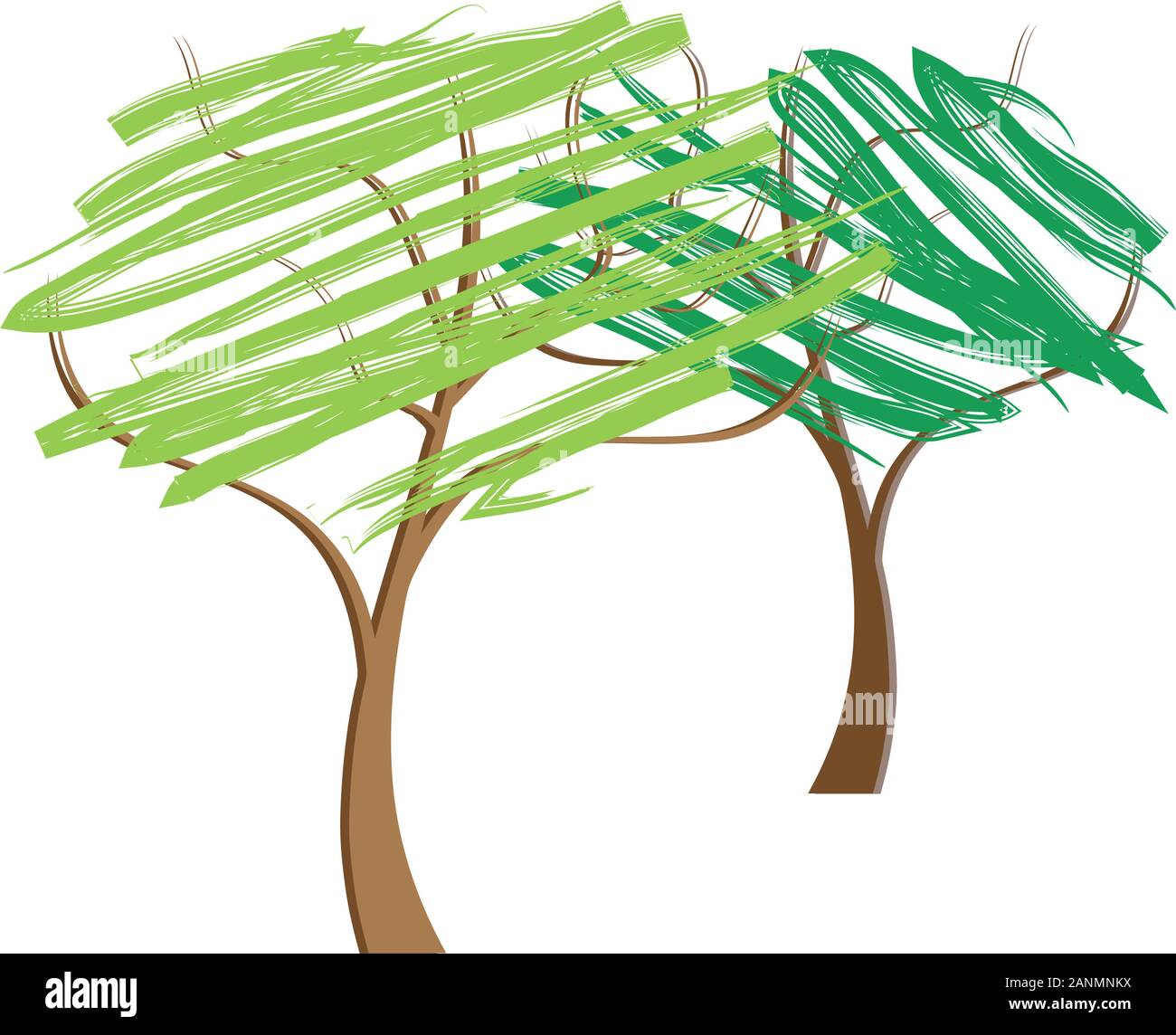 Vector sign abstract trees Stock Vector Image & Art - Alamy