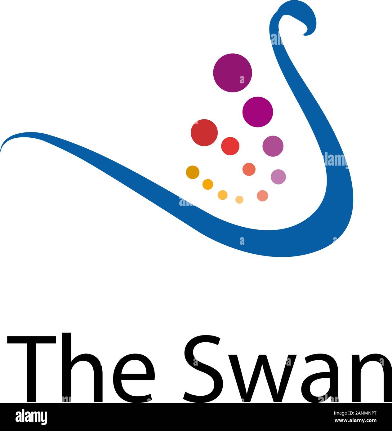 Vector sign abstract swan Stock Vector Image & Art - Alamy