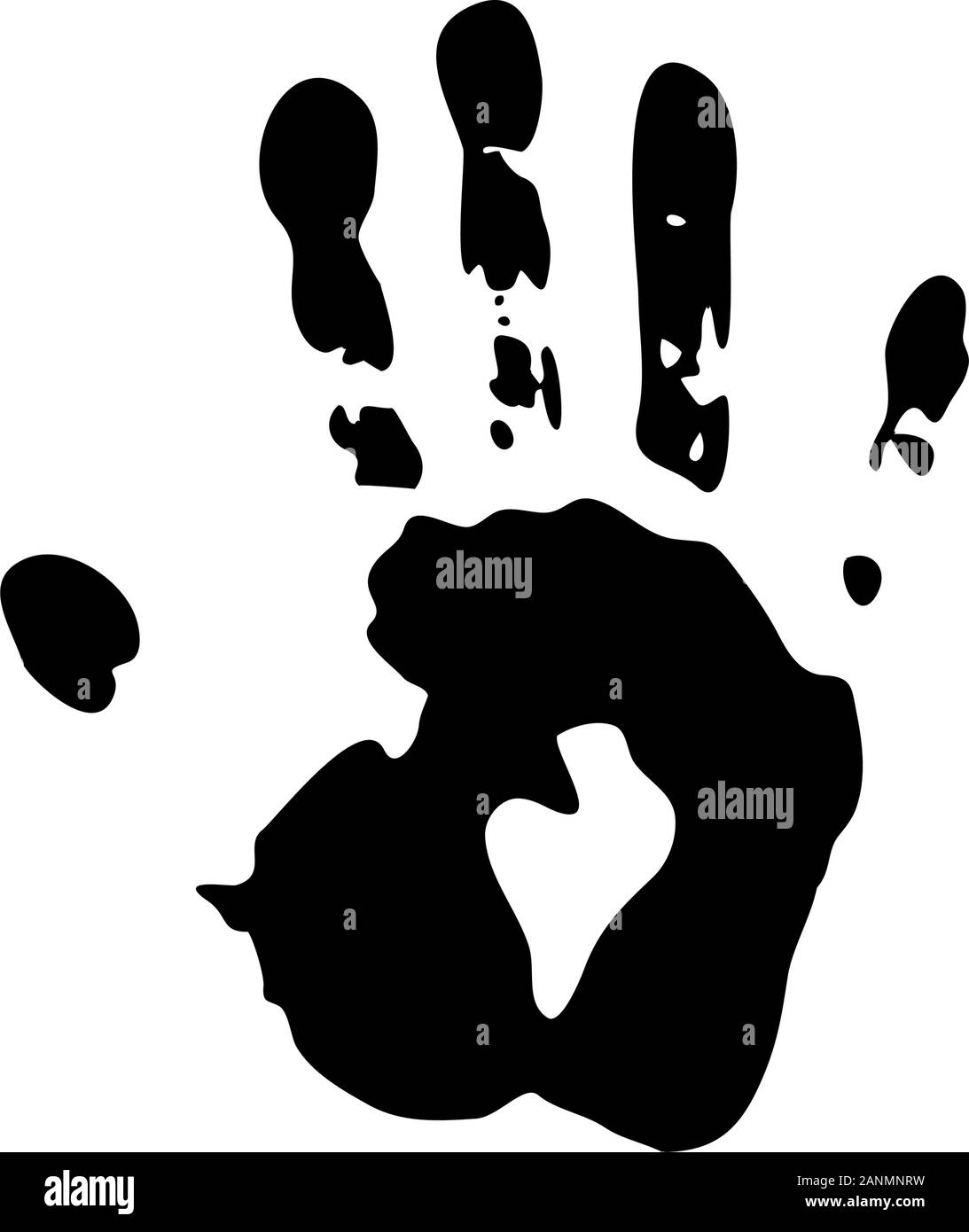 Handprint vector vectors hi-res stock photography and images - Alamy