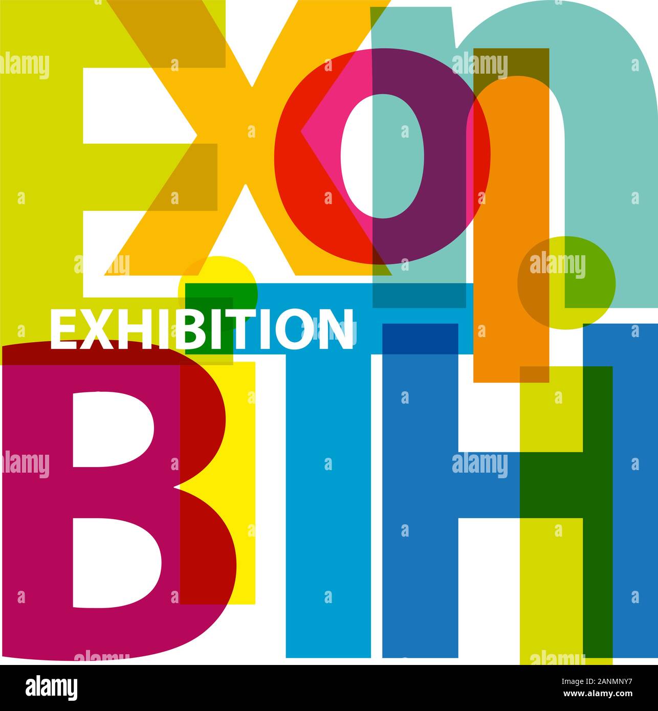 Exhibition poster typography hi-res stock photography and images - Alamy