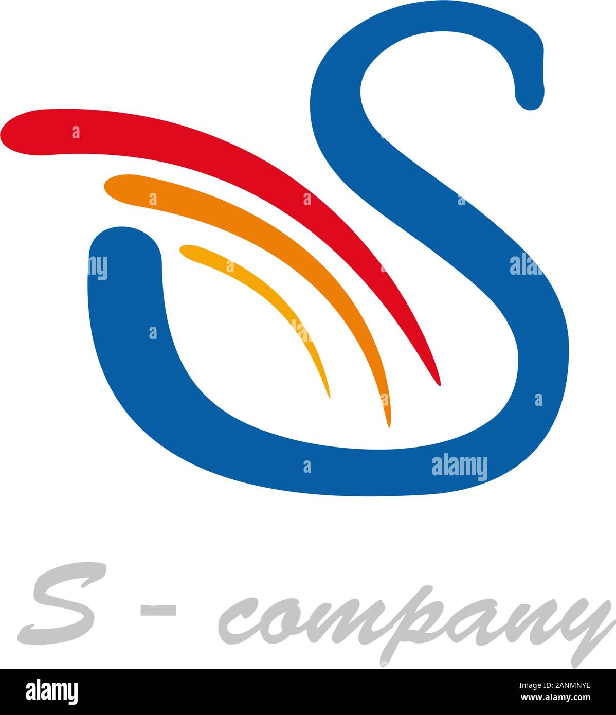 Vector sign letter S, swan Stock Vector Image & Art - Alamy