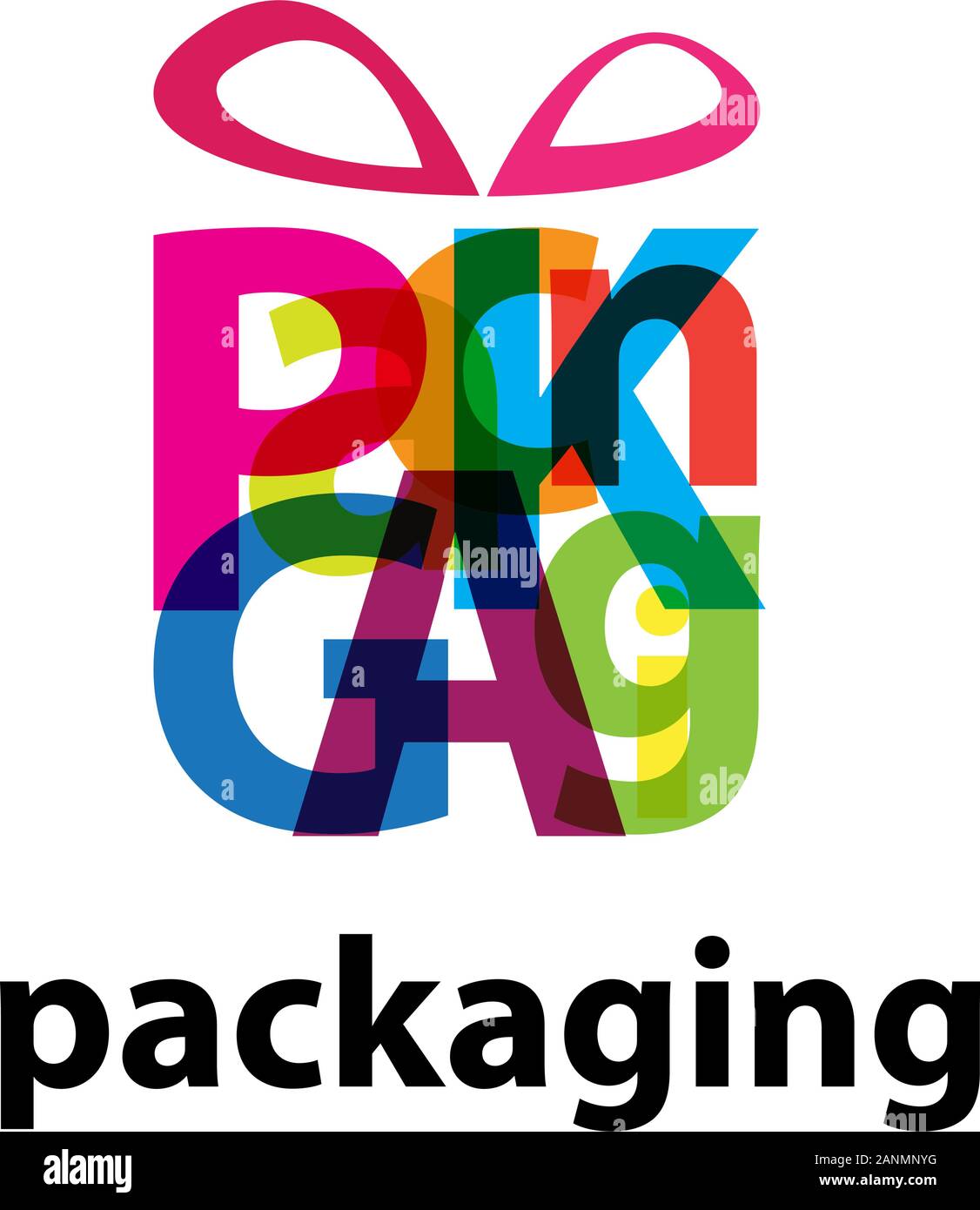 Vector packaging. Broken text Stock Vector Image & Art - Alamy