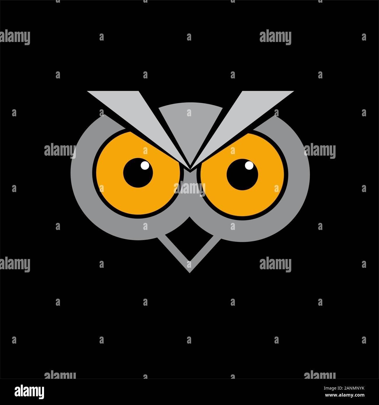 Vector sign abstract Owl Stock Vector Image & Art - Alamy