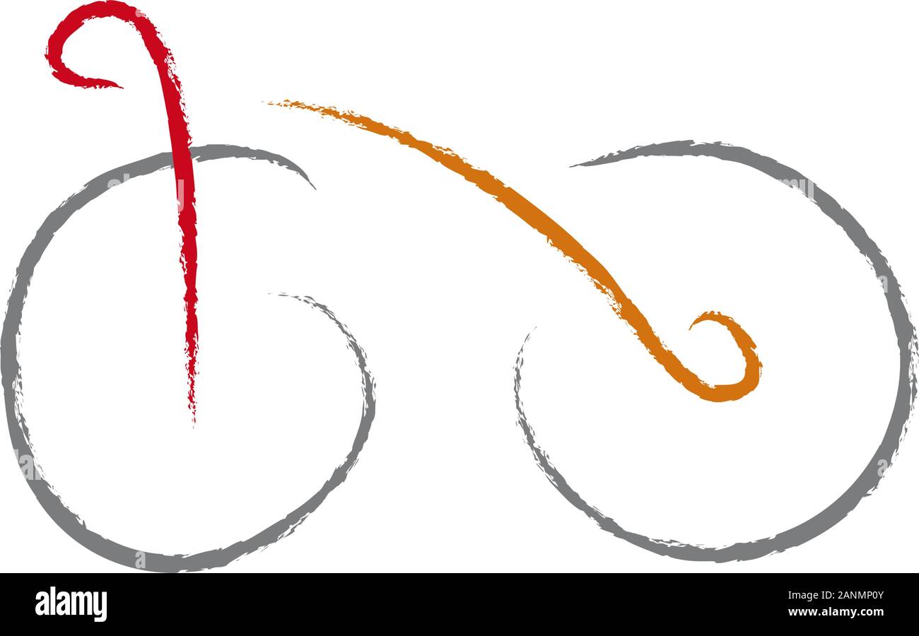 Vector sign abstract bicycle Stock Vector Image & Art - Alamy