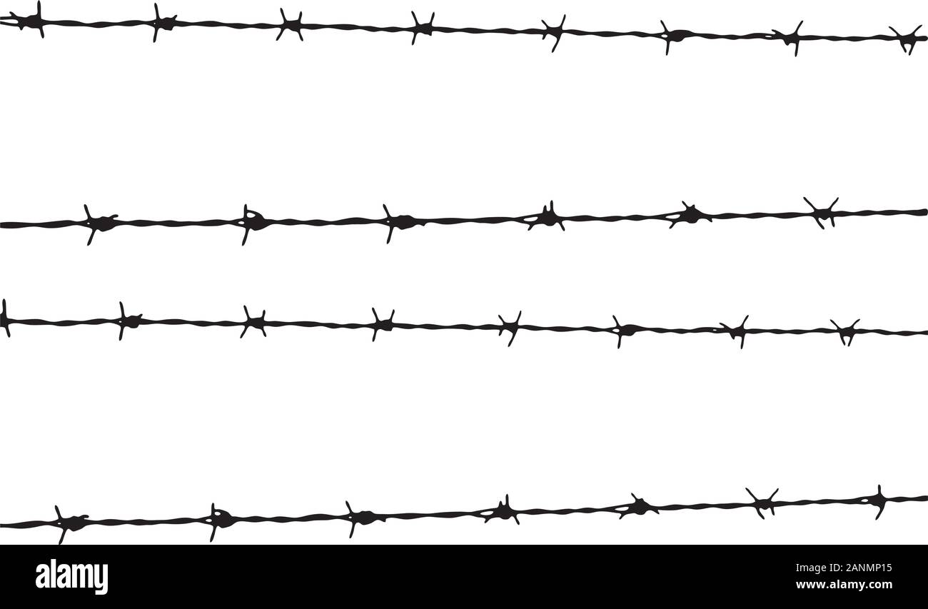 Vector Barbed Wire Stock Vector Image & Art - Alamy