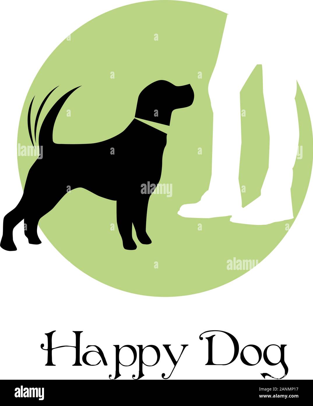 Vector sign happy dog Stock Vector Image & Art - Alamy