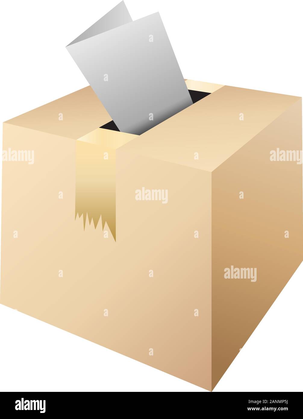 3d ballot box vote Stock Vector Images - Alamy