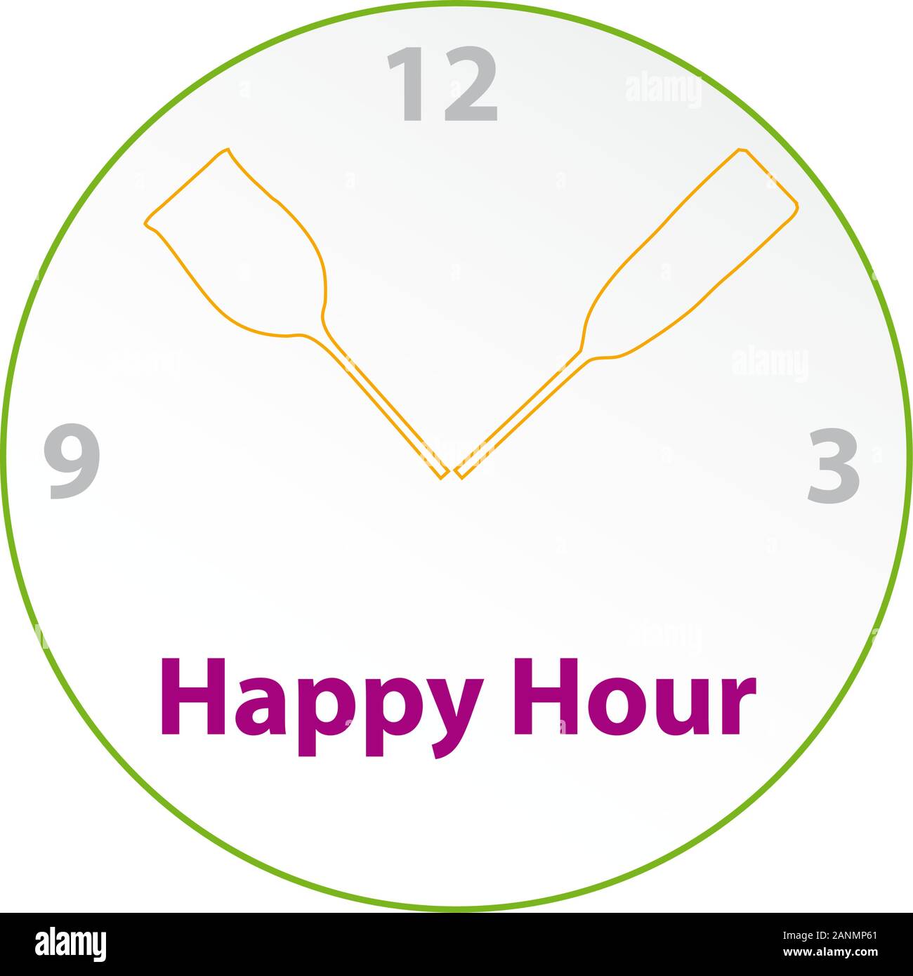 Vector sign Happy hour, restaurant Stock Vector Image & Art - Alamy