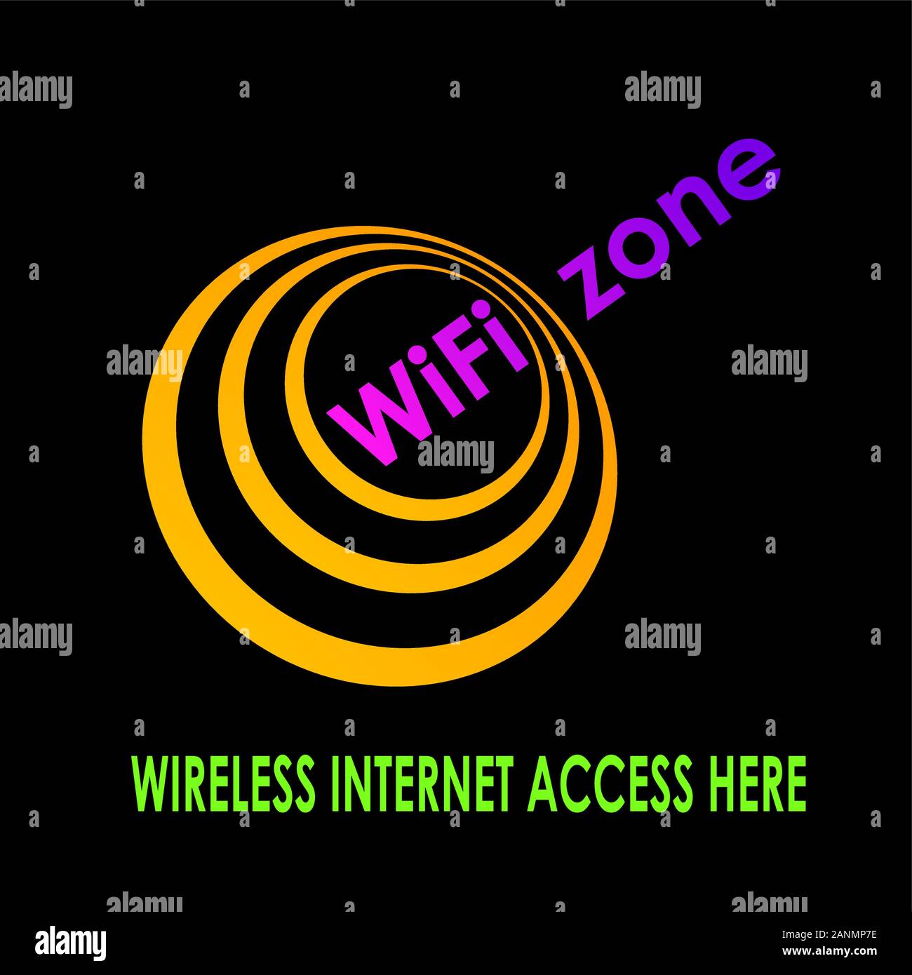 Vector sign wi-fi zone Stock Vector Image & Art - Alamy