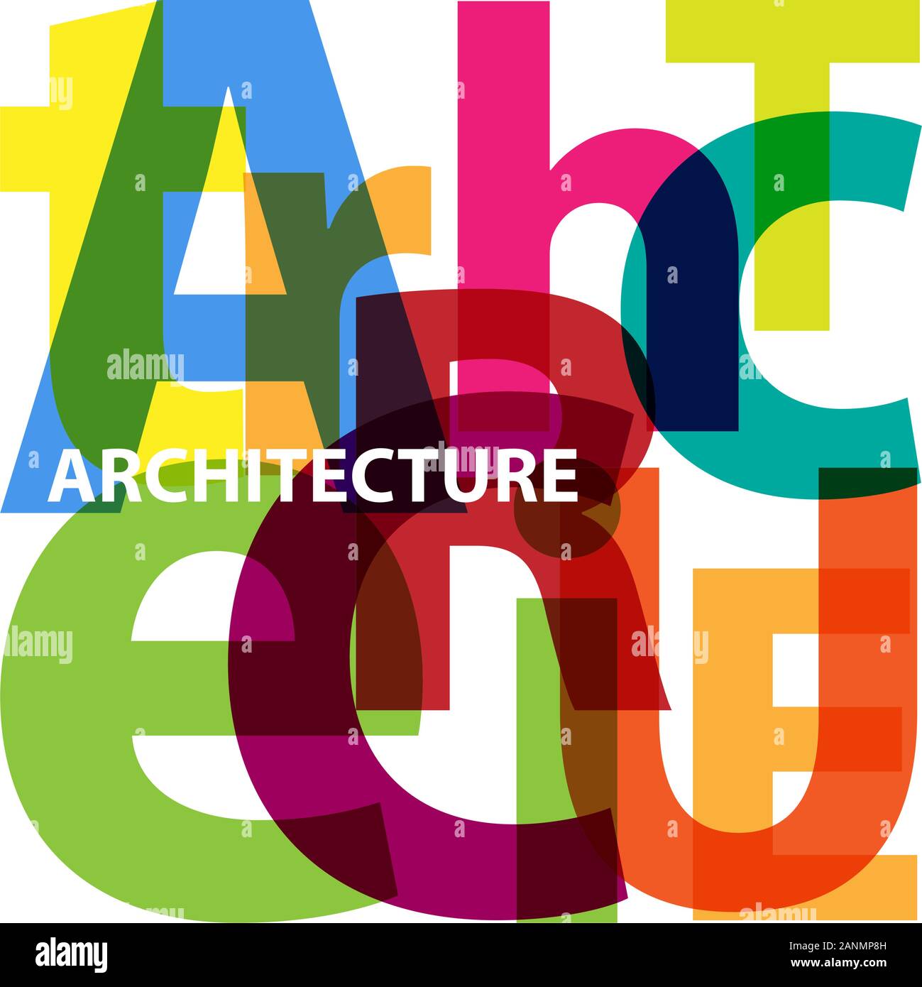 Vector architecture. Broken text Stock Vector Image & Art - Alamy