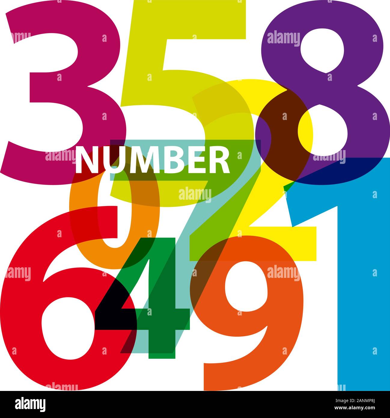 Write the numbers Stock Vector Images - Alamy